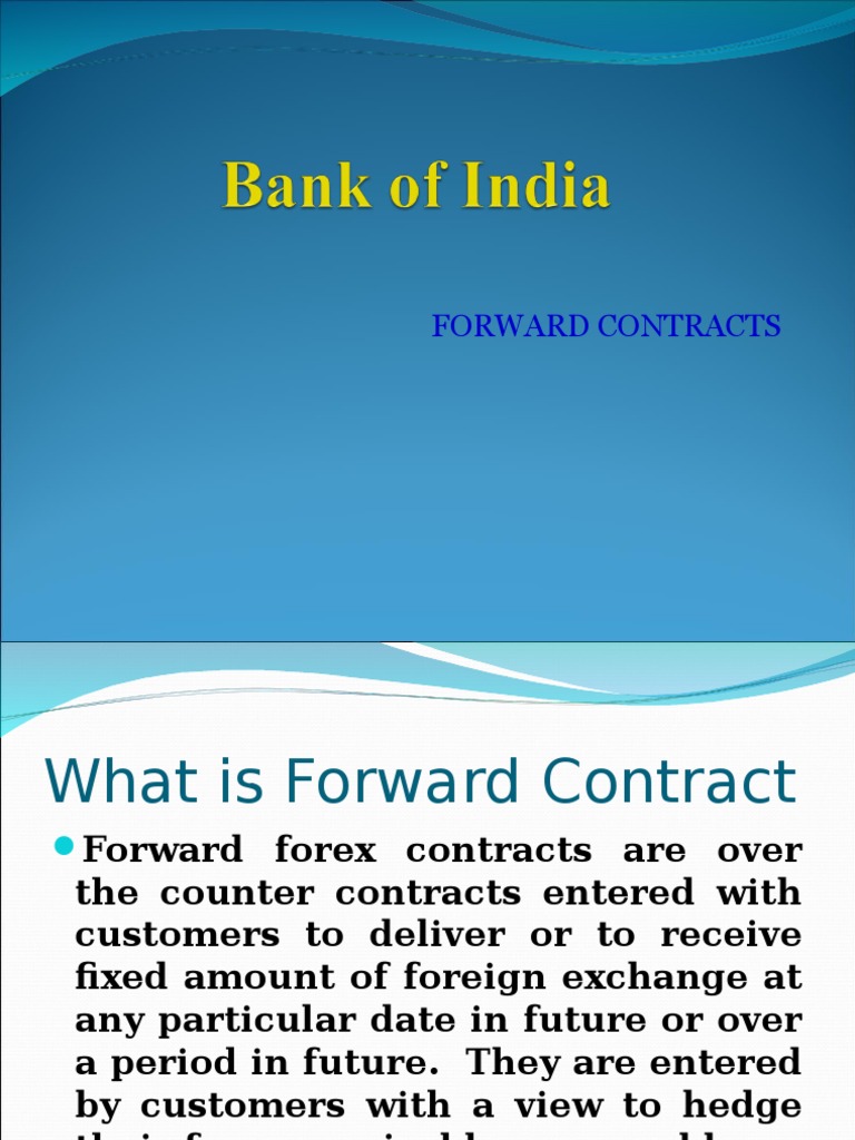 Forward Contracts | PDF | Foreign Exchange Market | Hedge (Finance)