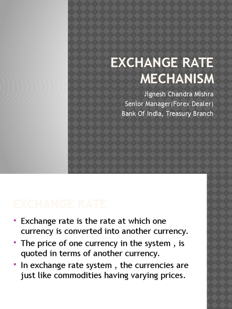 Exchange Rate Mechanism | PDF | Exchange Rate | Foreign Exchange Market