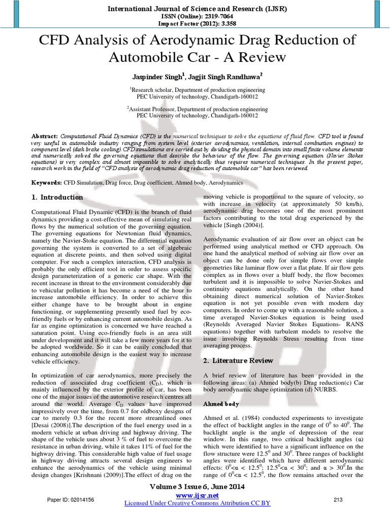 CFD Analysis PDF | PDF | Computational Fluid Dynamics | Fluid Dynamics