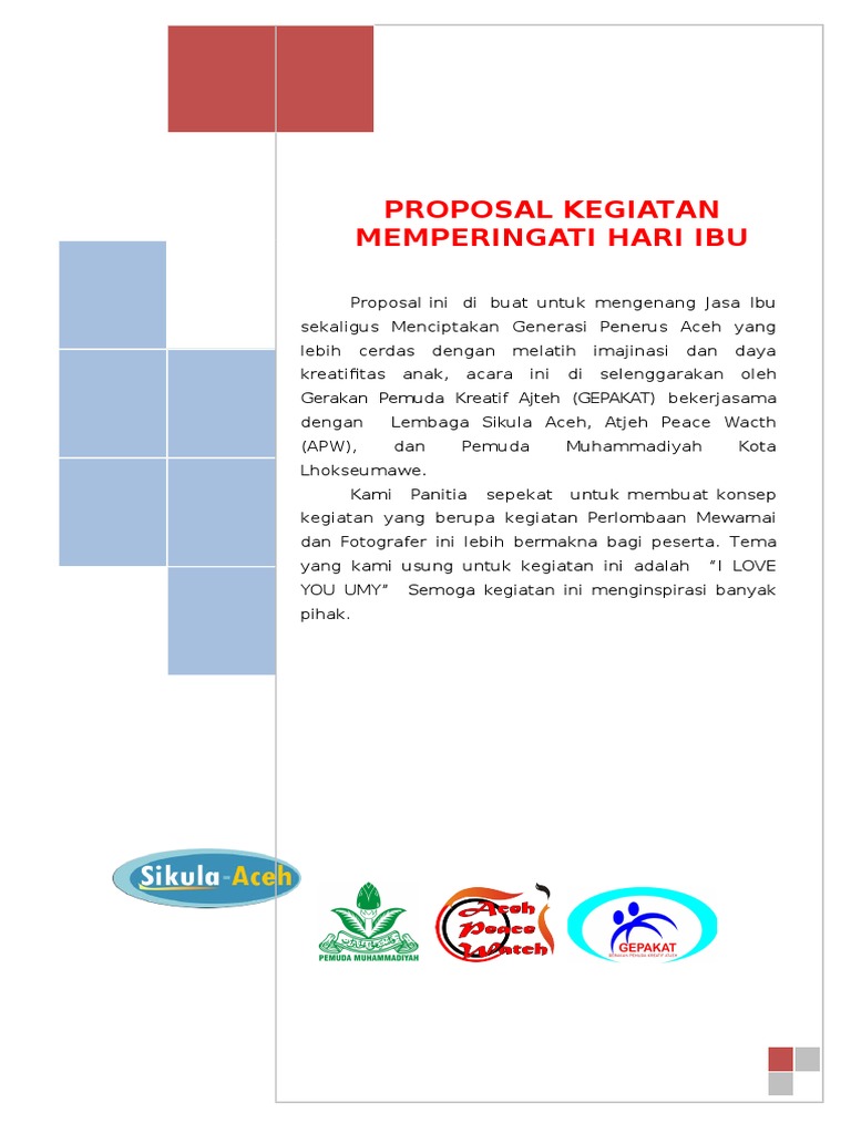 Proposal Hari Ibu | PDF