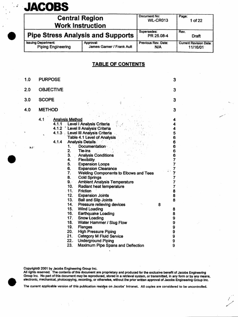 Pipe Stress Analysis and Supports | PDF