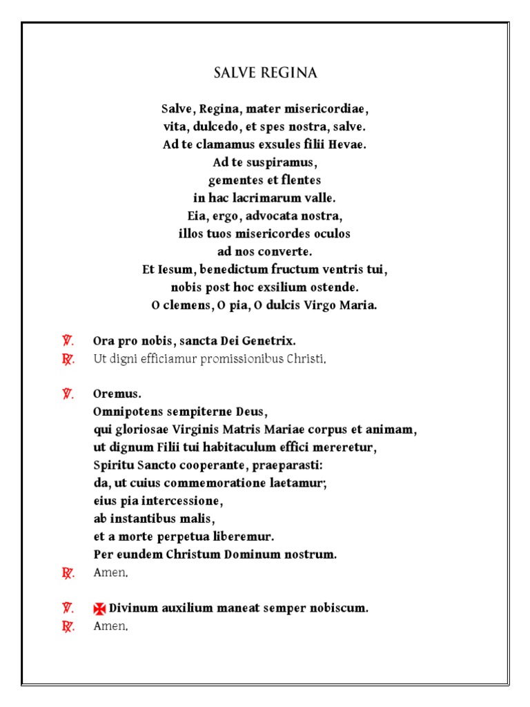 Salve Regina | PDF