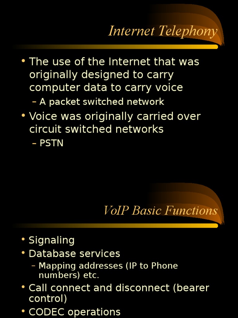 Introduction To VoIP | PDF | Voice Over Ip | Telephony