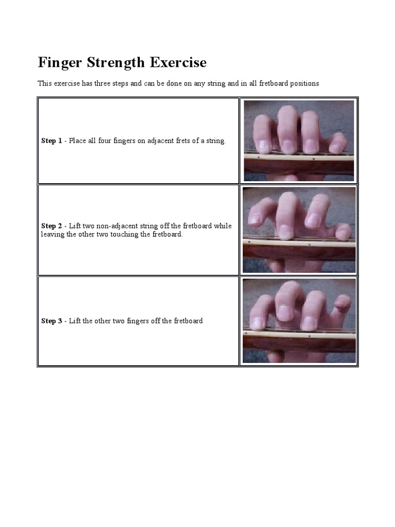 Finger Strength Exercise | PDF