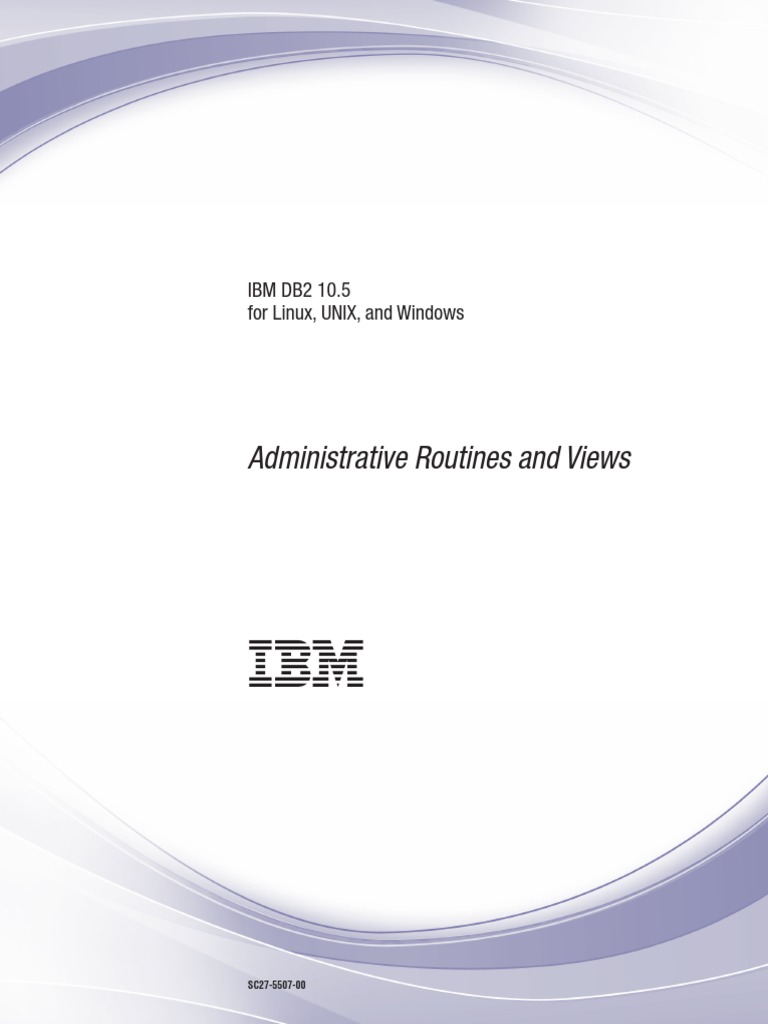 Db2 Admin Routines Views | PDF | Table (Database) | Subroutine