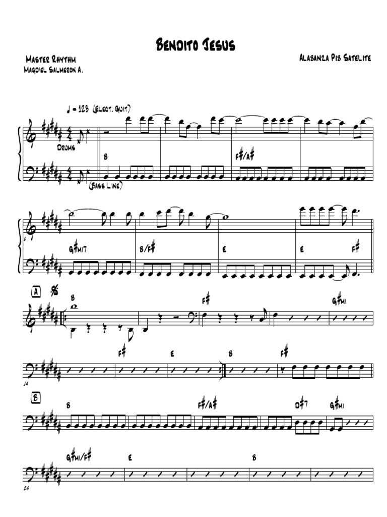 Bendito Jesus (Master) Guia - Danilo Montero | PDF
