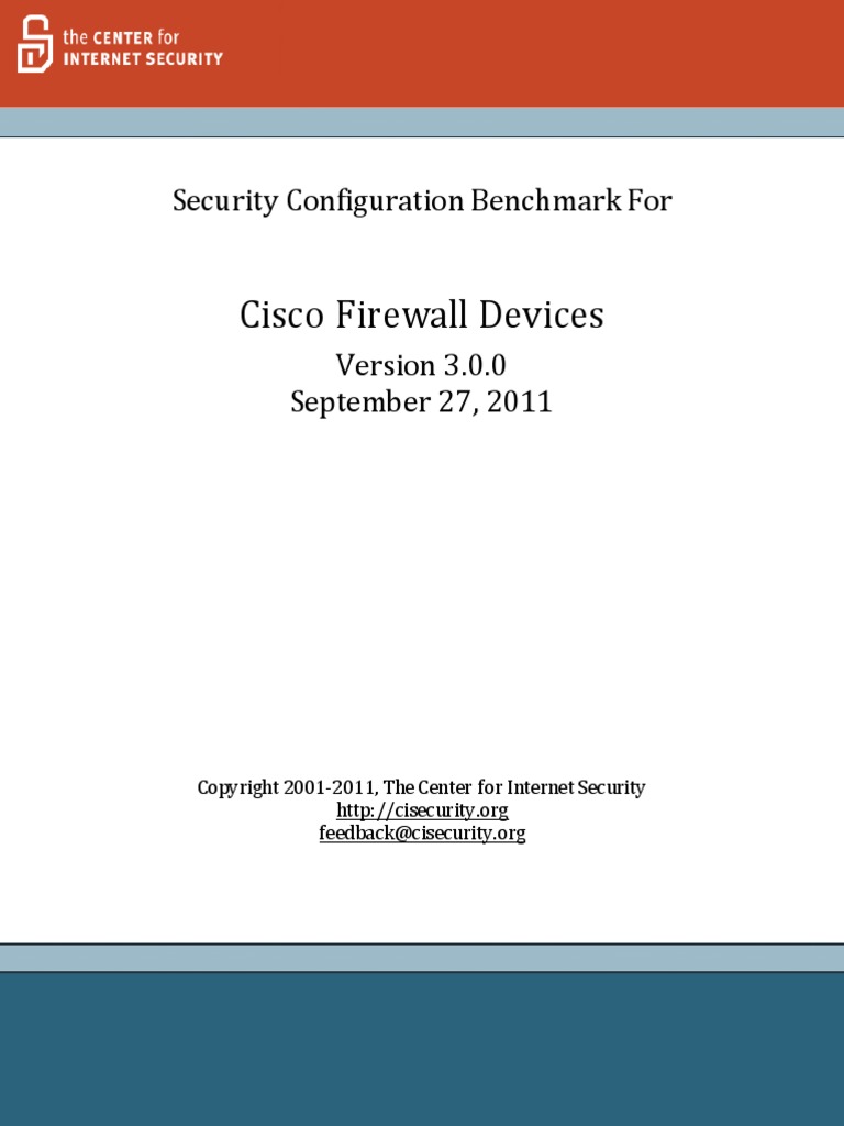 Cis Cisco Firewall Benchmark V3 0 0 Pdf Secure Shell Radius