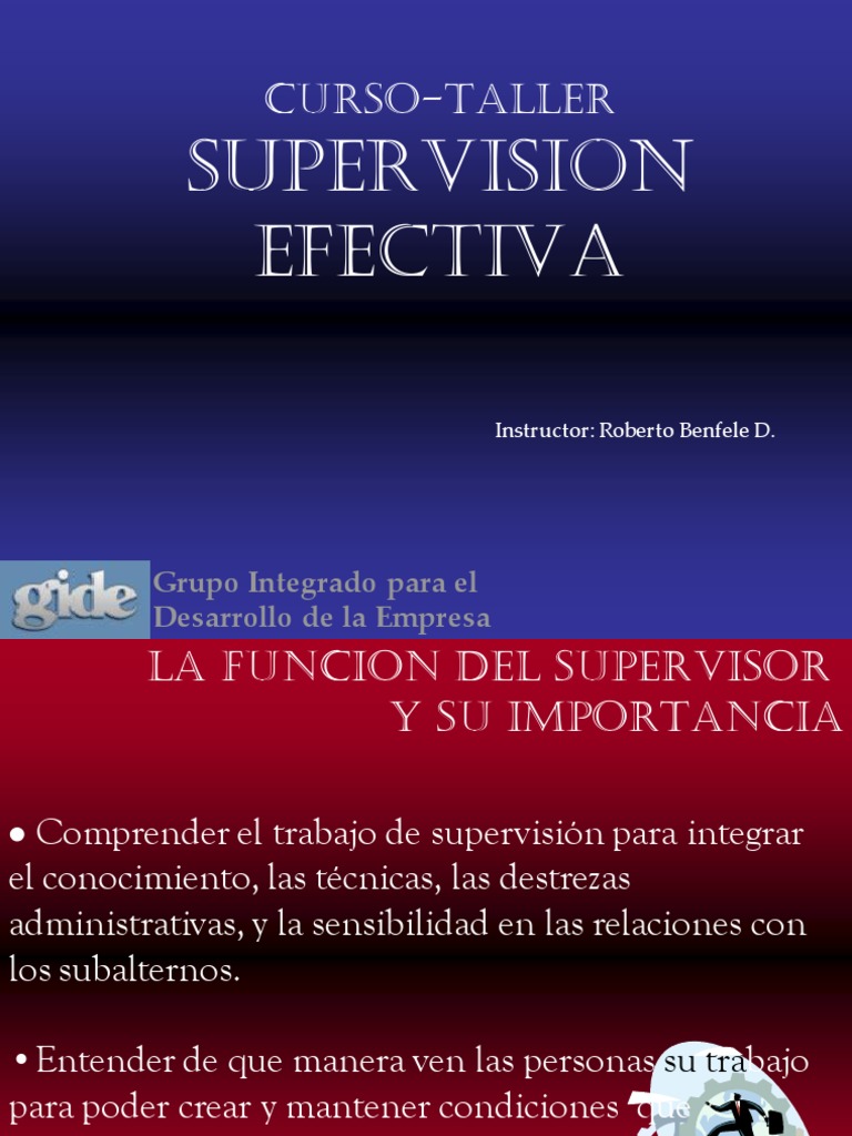 Supervision Efectiva PDF | PDF | Relaciones personales, crianza y ...