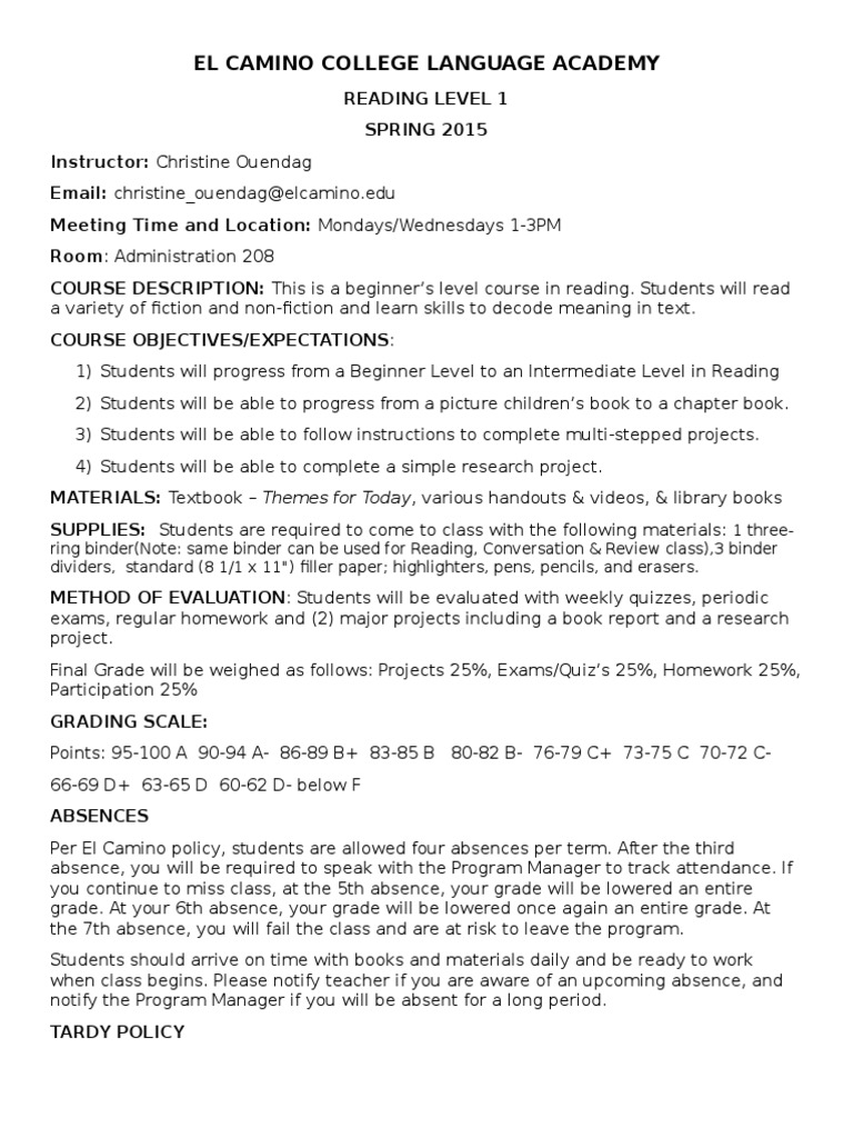 Reading Level 1 Spring 2015 | PDF | Career & Growth