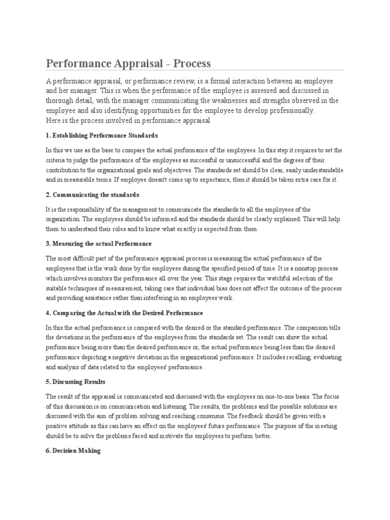 Performance Appraisal | PDF | Performance Appraisal | Emergence