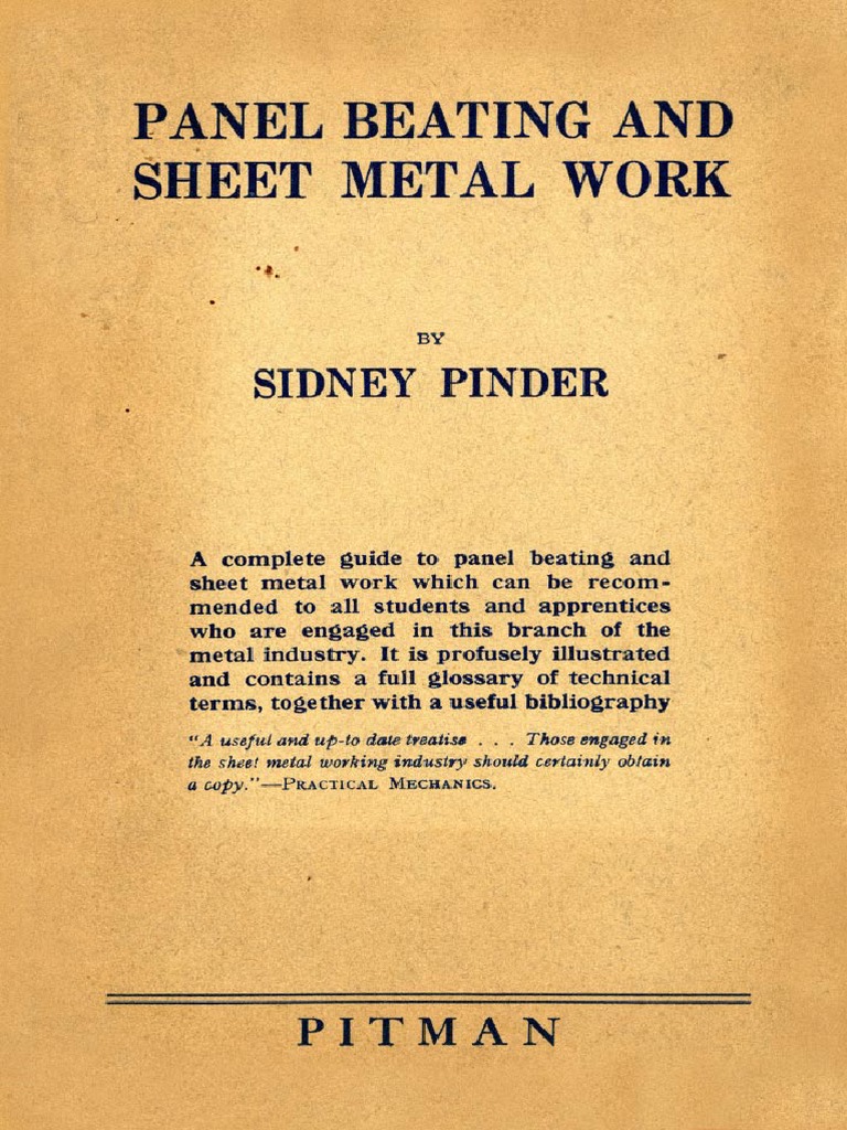 Panel Beating & Sheet Metal Book | PDF