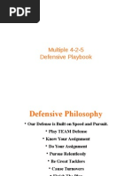 11-Man 3-4 Defense Playbook | PDF | Gridiron Football | Sport Variants
