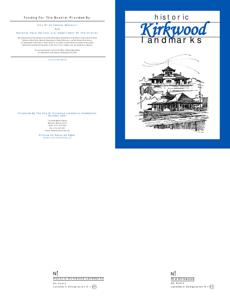 Kirkwood's Historic Landmarks Guide | PDF | Cemetery | Spa