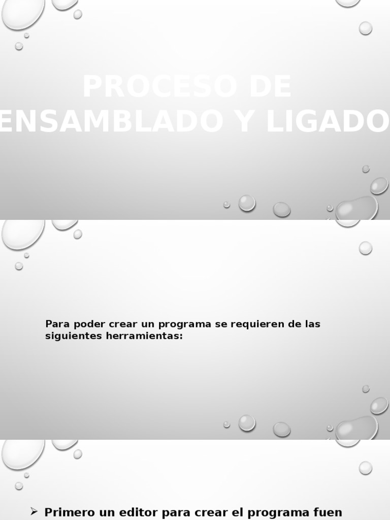 Proceso de ensamblado y ligado en MASM | PDF