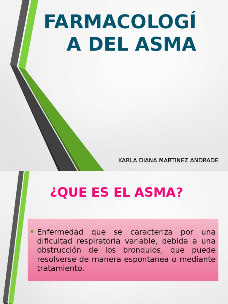 Farmacología Del Asma | PDF | Asma | Tos