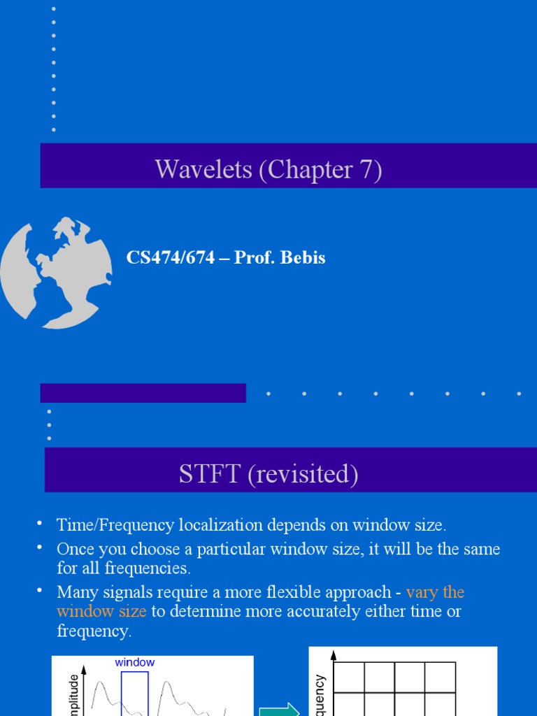 Wavelets (Chapter 7) : CS474/674 - Prof. Bebis | PDF | Wavelet ...