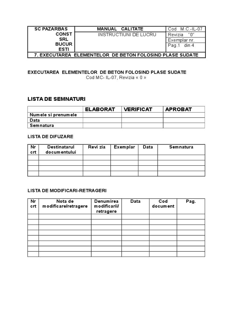 Armaturi Din Plase Sudate | PDF