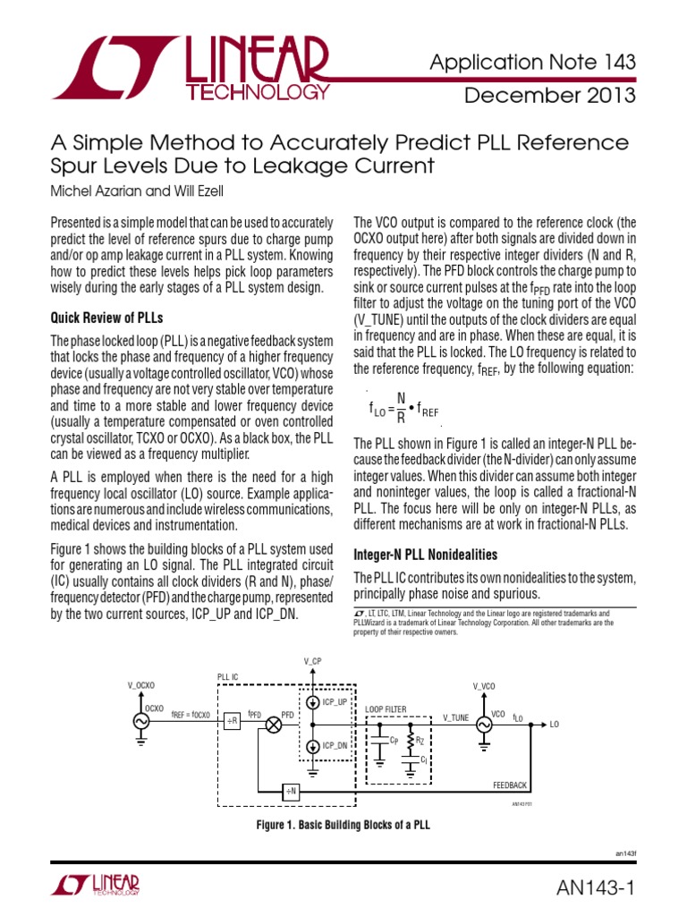 Application Note 143 December 2013 A Simple Method To Accurately ...