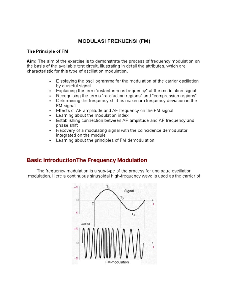 Frequency Modulation FM | PDF | Frequency Modulation | Detector (Radio)