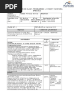 Plan de Clase LETRAS | PDF | Alfabeto | Sílaba