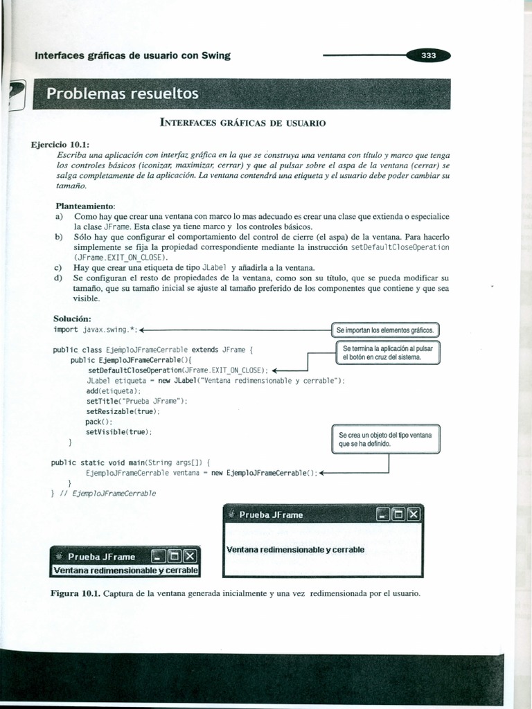 JAVA 333-348 Ejercicios Interf | PDF | Ventana (informática) | Java ...
