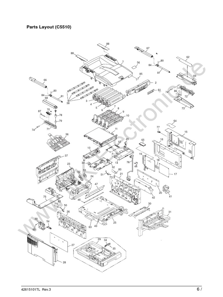 Parts Layout (C5510) : 42615101TL Rev.3 | PDF | Equipment ...