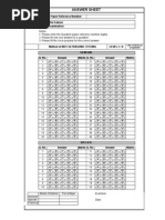 KET Listening Answer Sheet | PDF