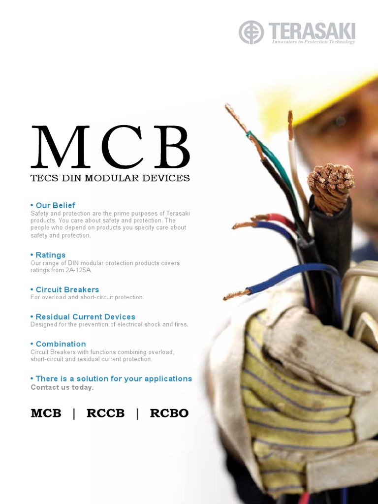 Terasaki Tecs MCB Catalogue - v9 PDF | PDF | Transformer | Alternating ...