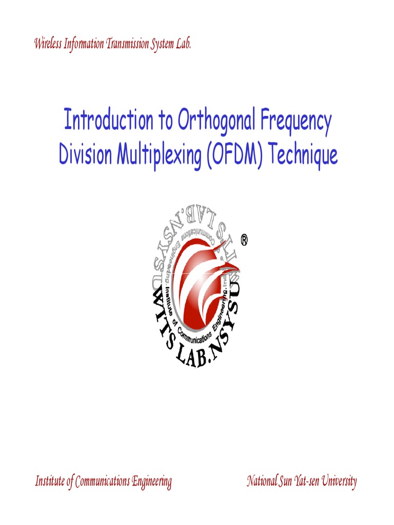 Introduction To Orthogonal Frequency Division Multiplexing (OFDM ...