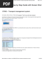 SAP Basis STMS - Transport Management System - SAP How To Step by Step Guide With Screen Shot ...