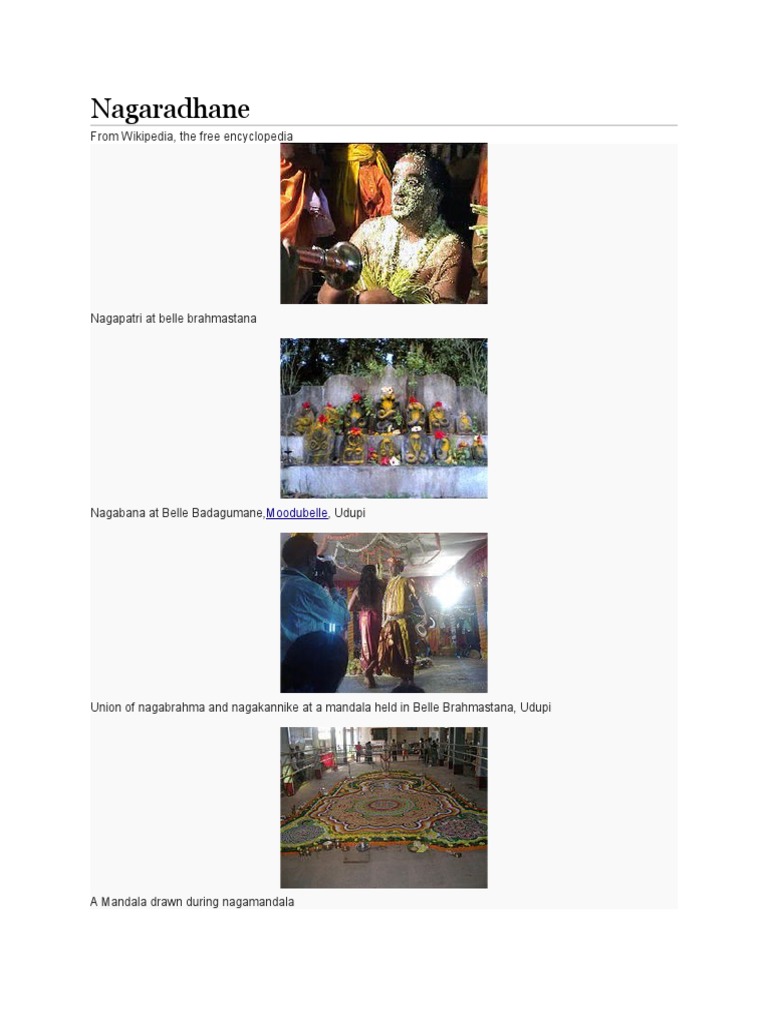 Nagaradhane: From Wikipedia, The Free Encyclopedia | PDF | Polytheism ...
