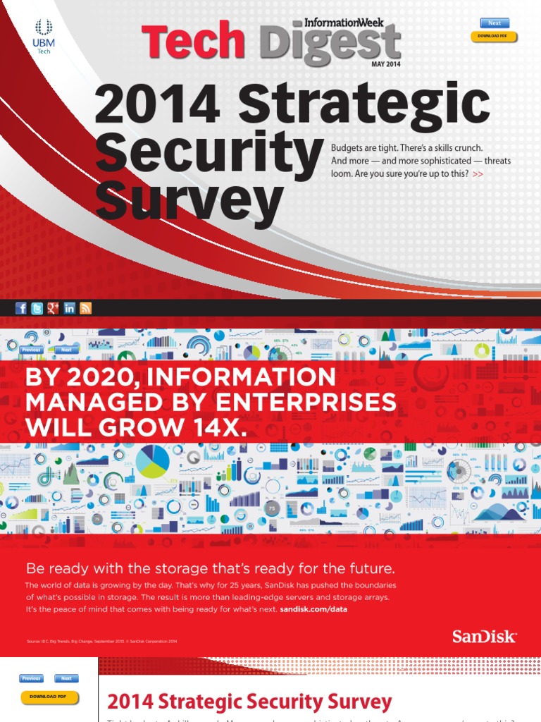 2014 Strategic Security Survey: Download | PDF | Threat (Computer ...