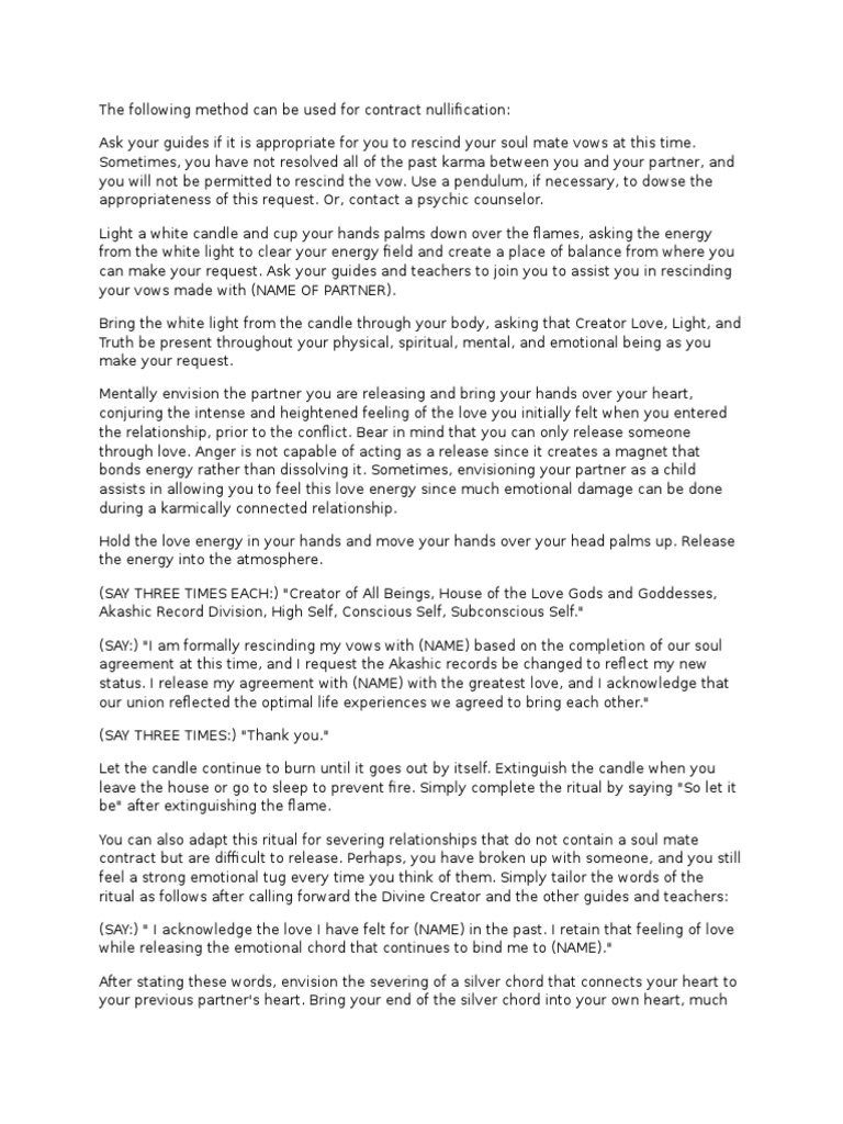 Breaking a Soul Contract | Soulmate | Soul