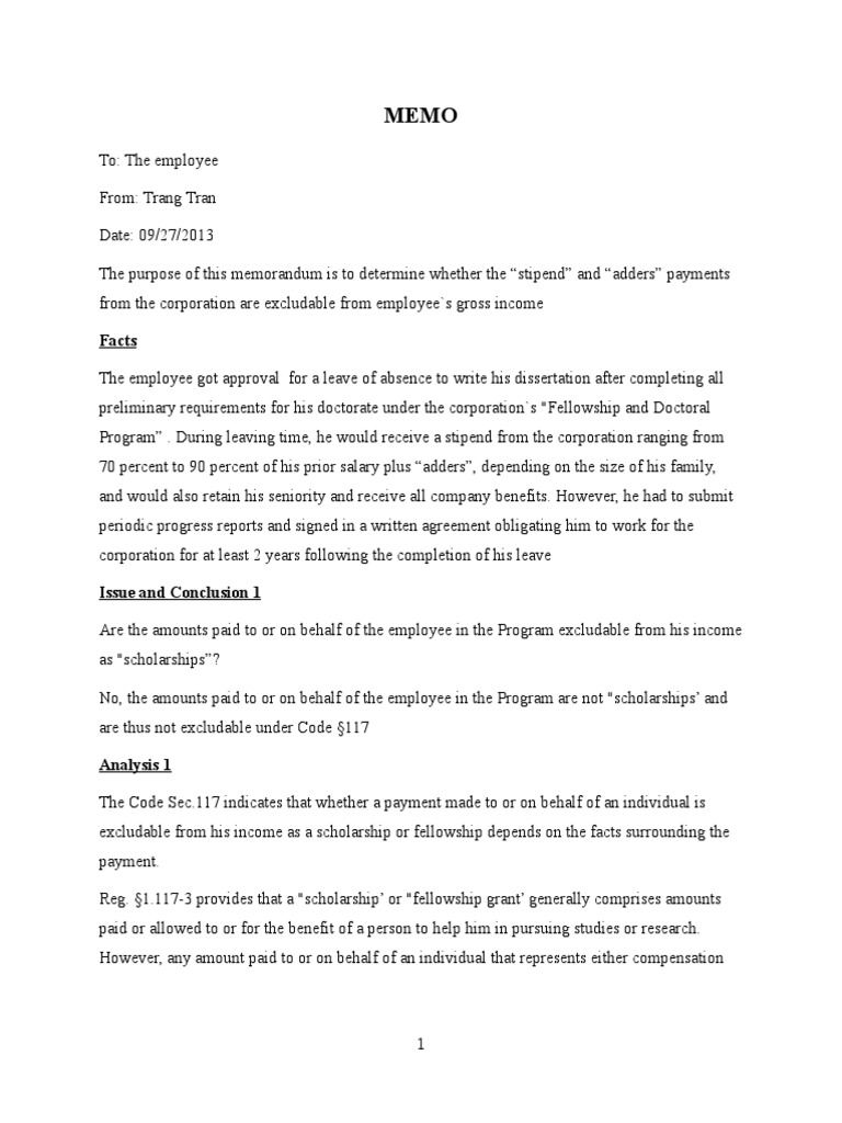 Tax Research Project | PDF | Employee Benefits | Withholding Tax