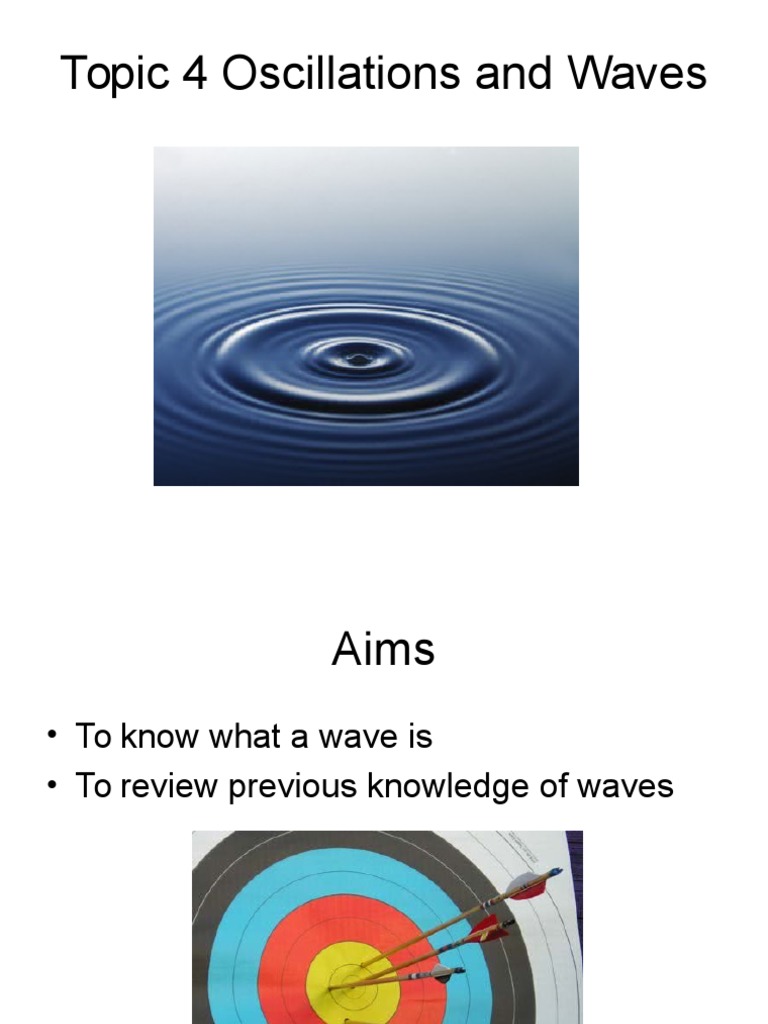 Lesson 1 Introduction To Waves | PDF | Waves | Frequency