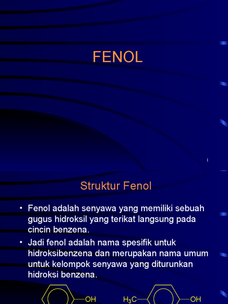 1 Fenol | PDF | Sains & Matematika | Teknologi & Rekayasa