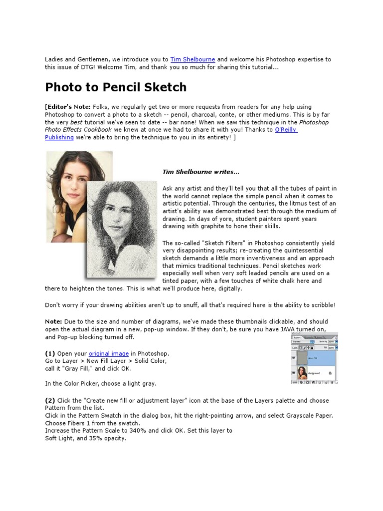 Photo To Pencil Sketch | PDF | Pencil | Drawing
