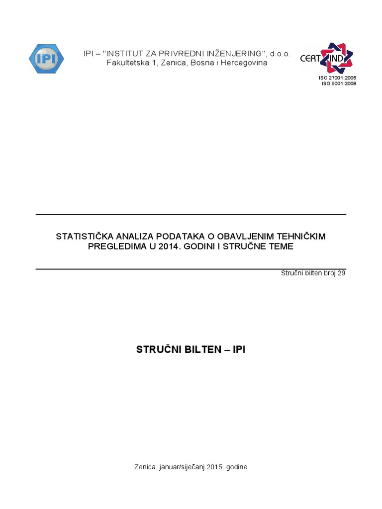 SB - 29 Stručni Bilten IPI | PDF