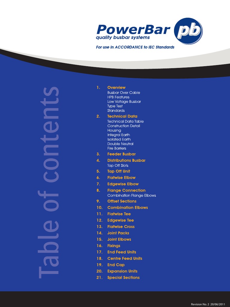 Powerbar HPB Copper Catalogue | PDF | Electrical Wiring | Power Supply
