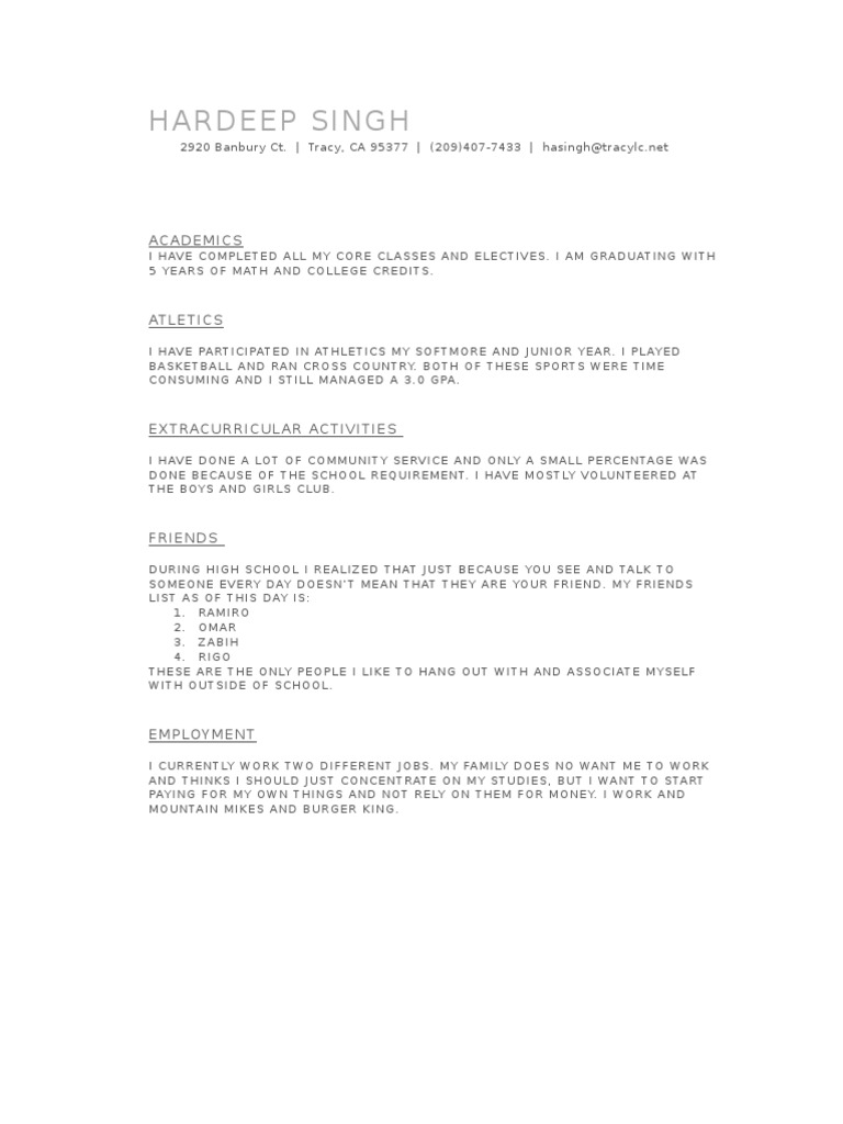 Swo Resume | PDF | Career & Growth | Wellness