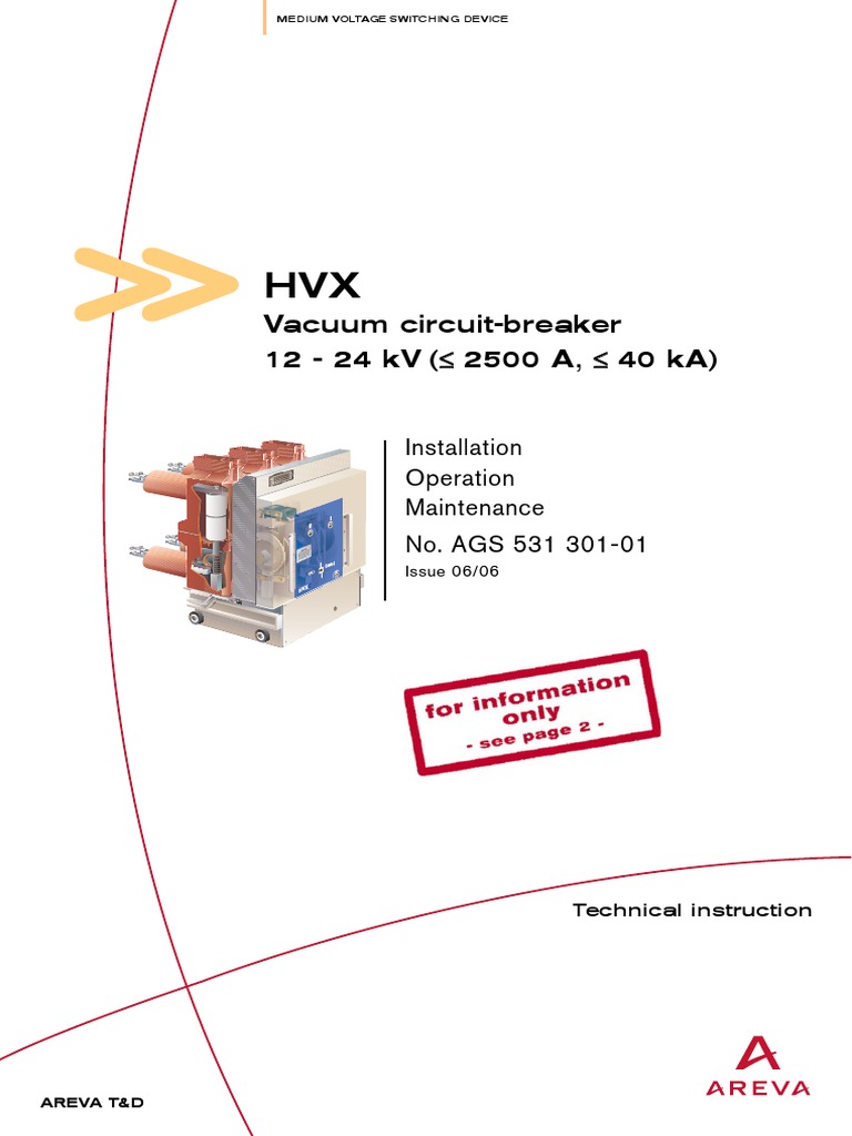 Manual Breaker Areva Mt | Electrical Connector | Switch