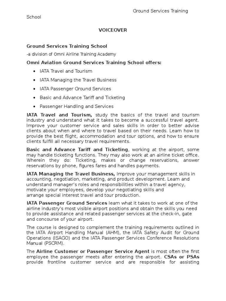 IATA Ground Services Training | PDF | Airport | Aviation