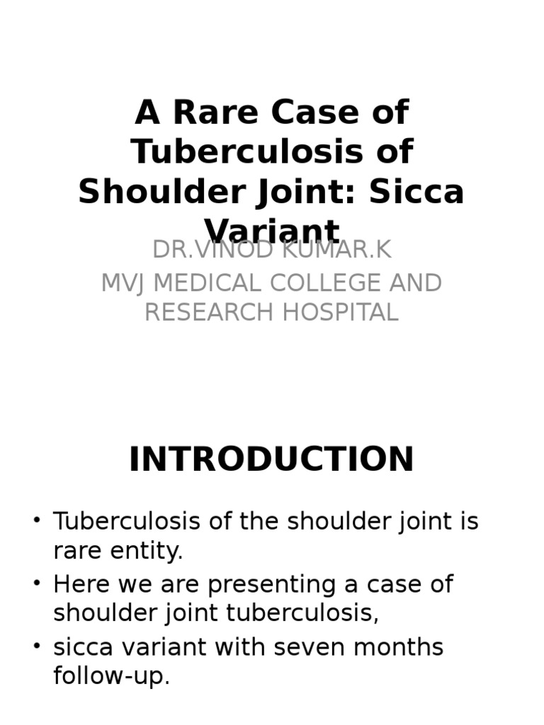 TB Shoulder | PDF | Shoulder | Tuberculosis