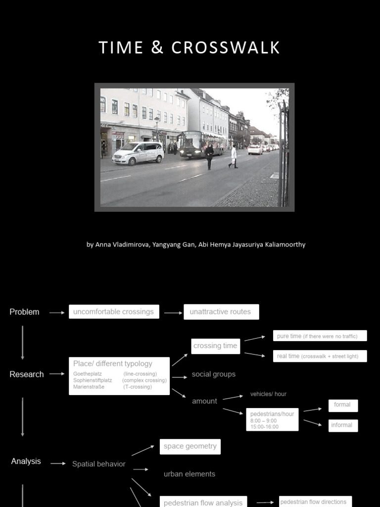 Time & Crosswalk | PDF | Pedestrian Crossing | Traffic
