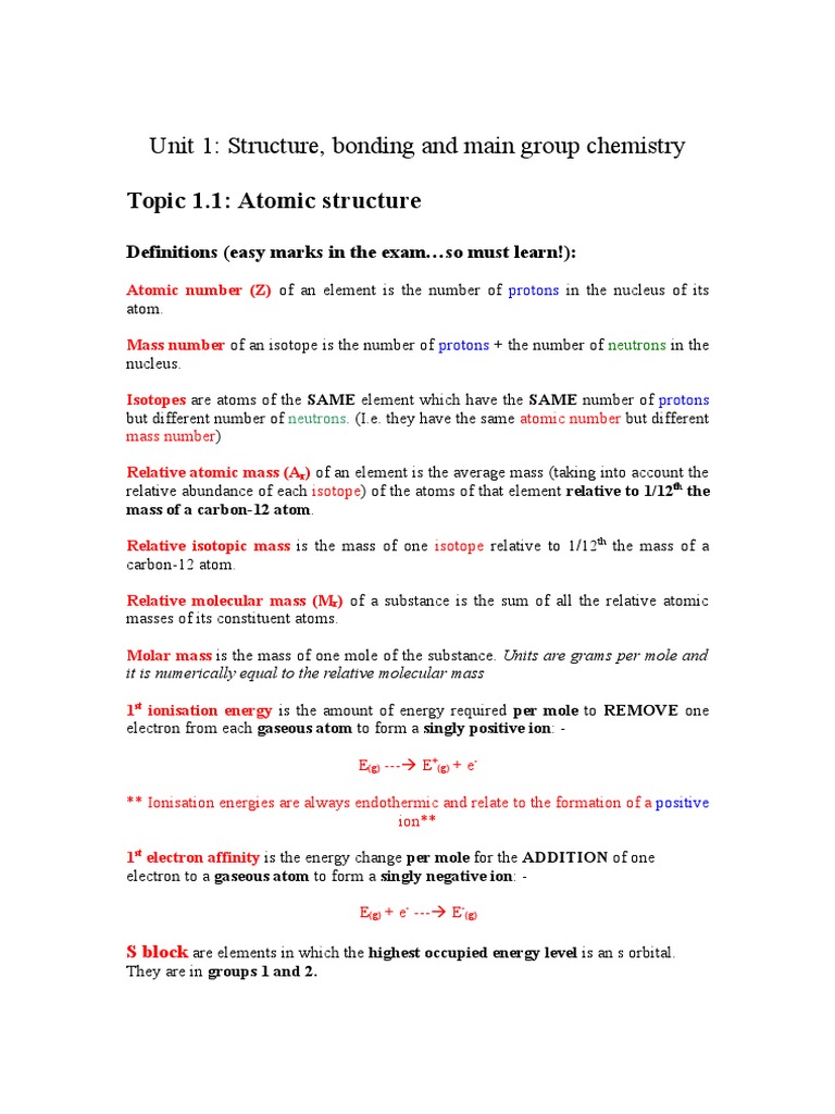 An In-Depth Explanation of Atomic Structure, Isotopes, Ionization ...