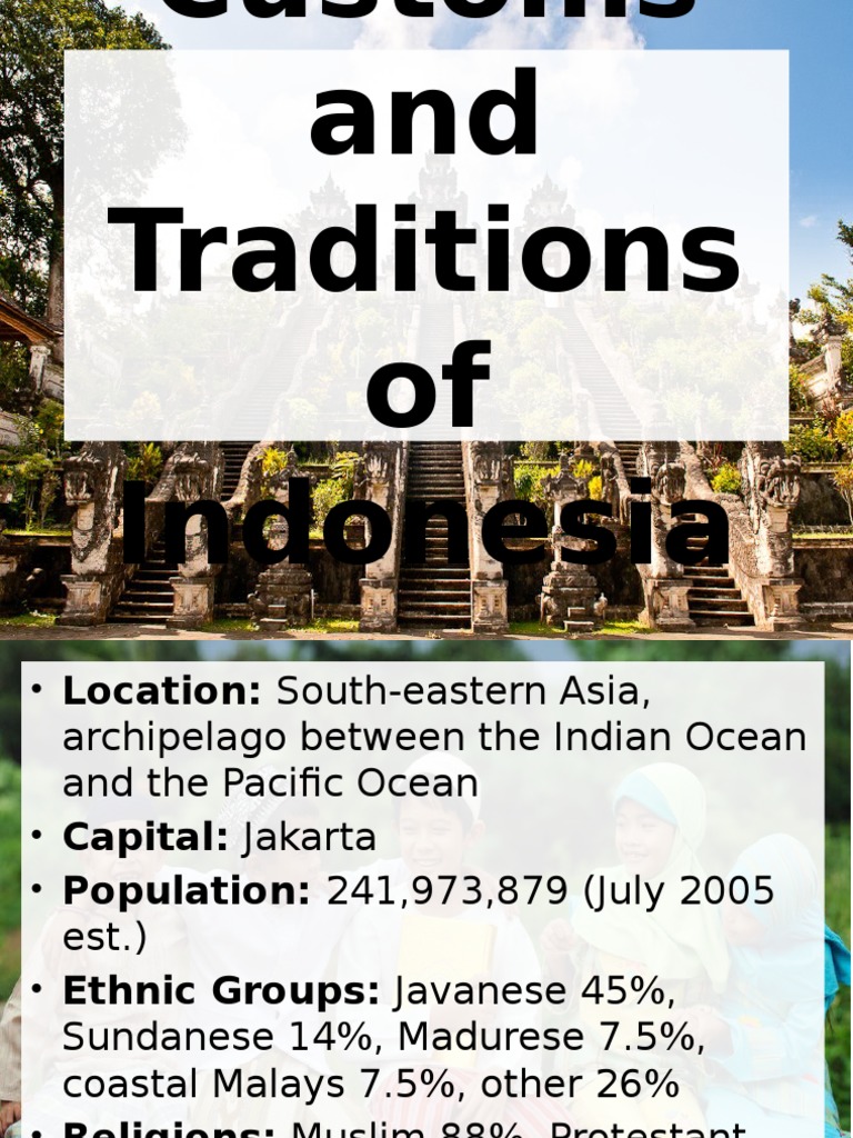 Customs and Traditions of Indonesia | PDF | Indonesia | Java