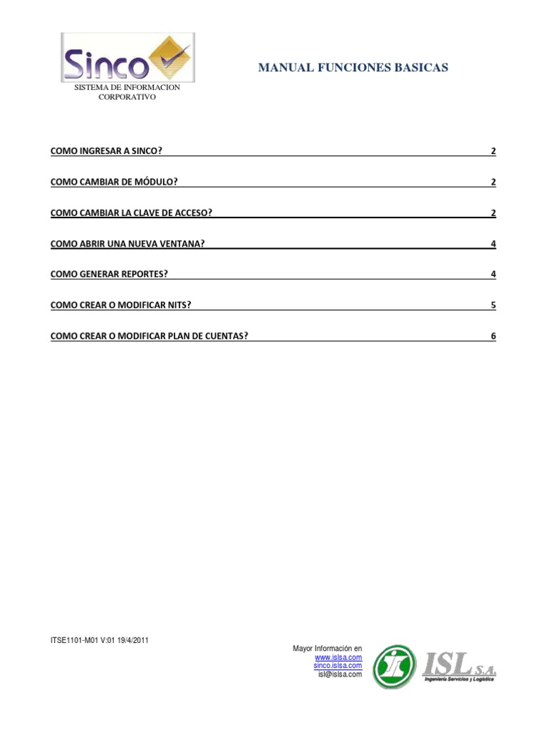 Manual Basico Sinco | PDF | Tecnología digital | Informática