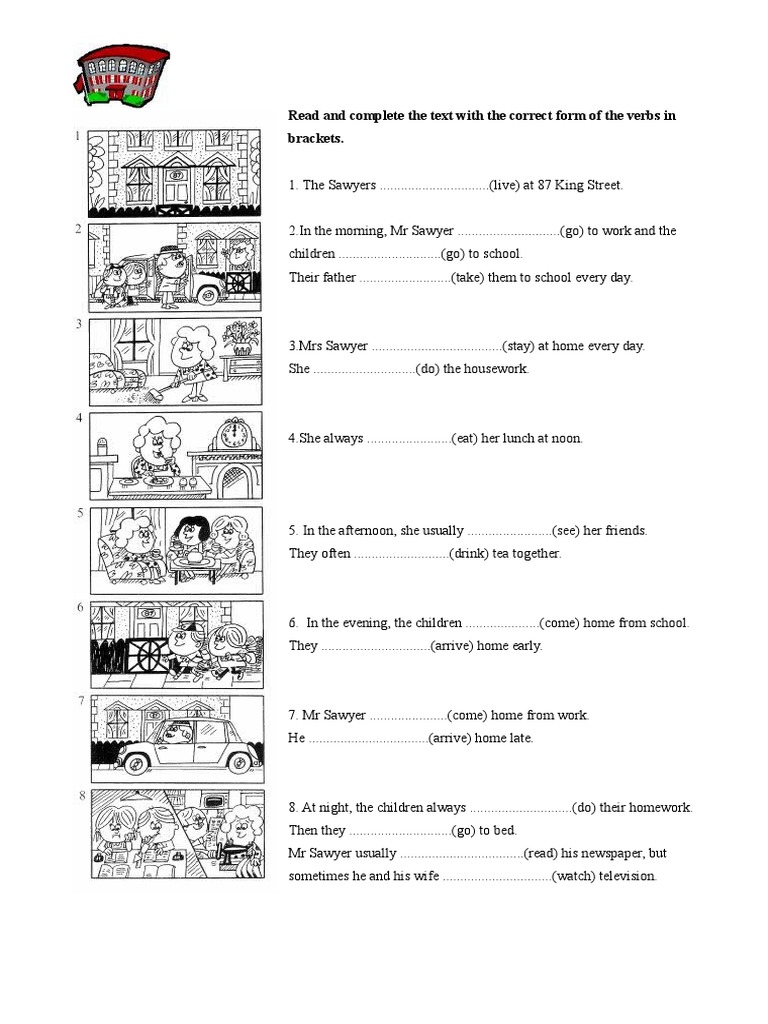 English - Daily Routines | PDF | English Language | Syntax