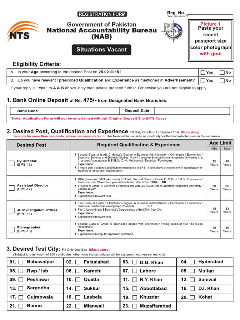 NAB Form PDF | PDF | Career & Growth | Business