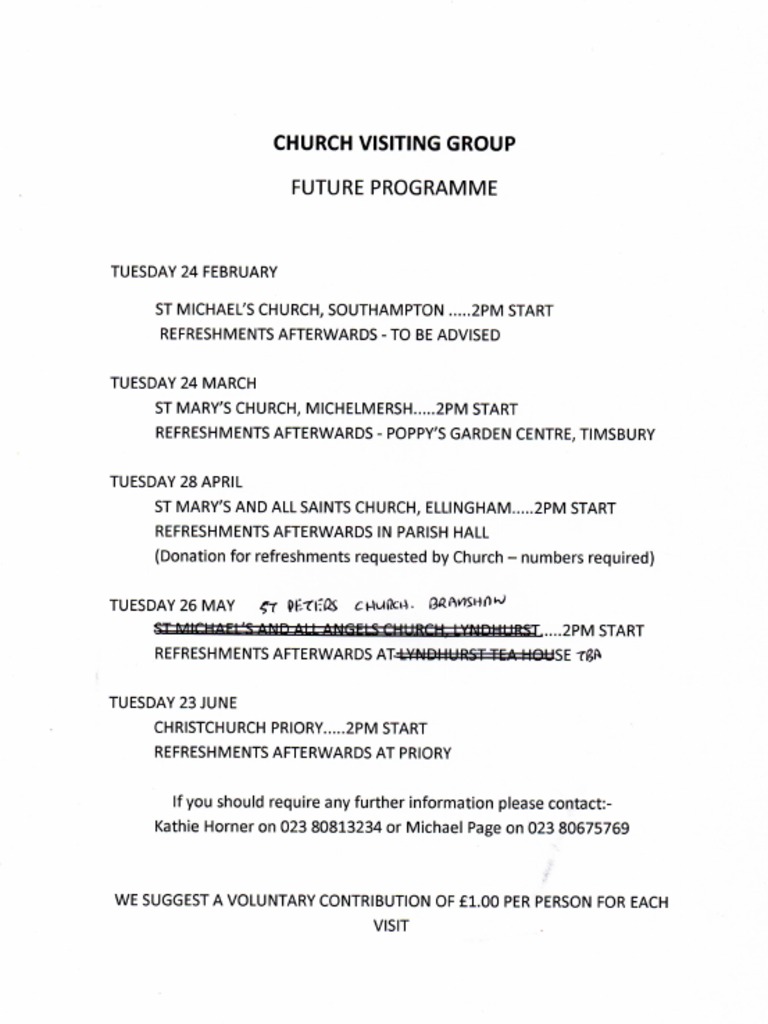 Church Visit | PDF | Religion & Spirituality